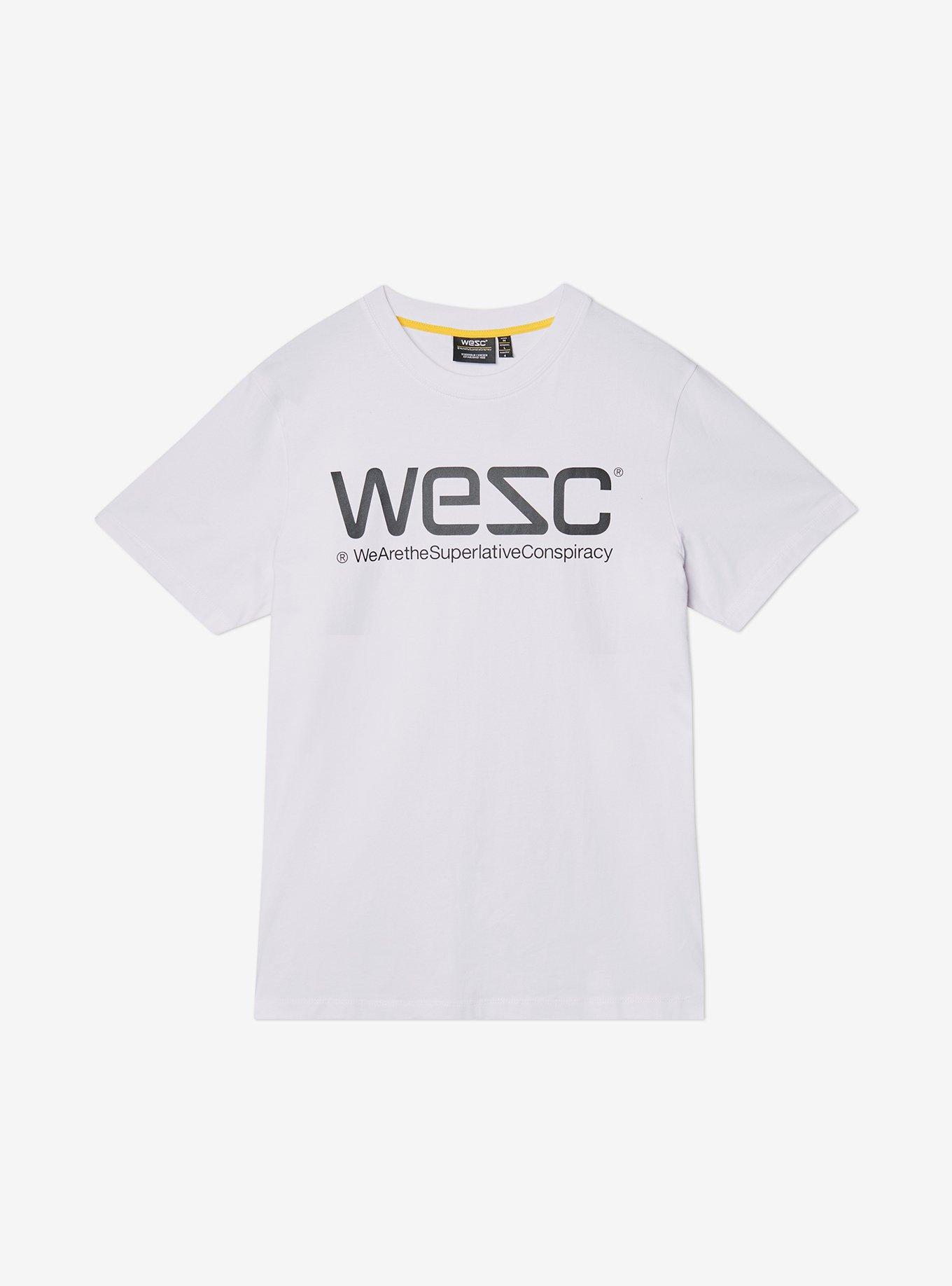 WeSC Max Logo White Tee | Hot Topic