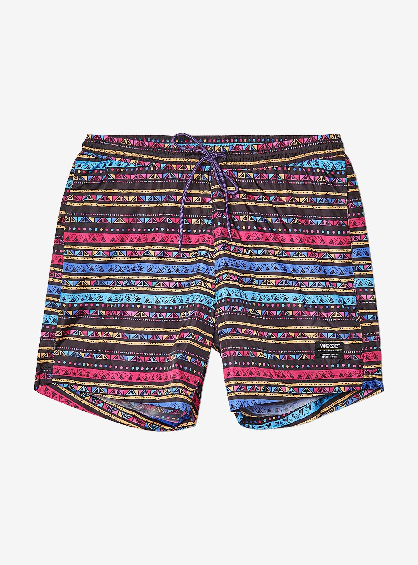 WeSC Zack Summer Aztec All Over Print Swim Trunk | Hot Topic