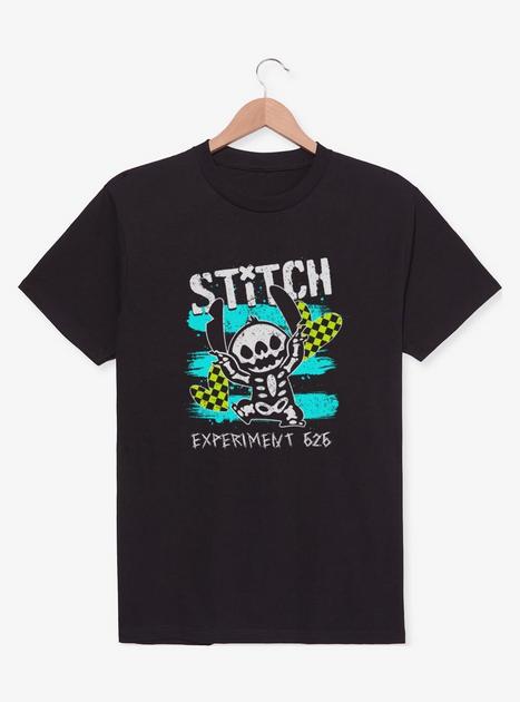 Disney Lilo & Stitch Emo Skelestitch T-Shirt - BLACK | BoxLunch