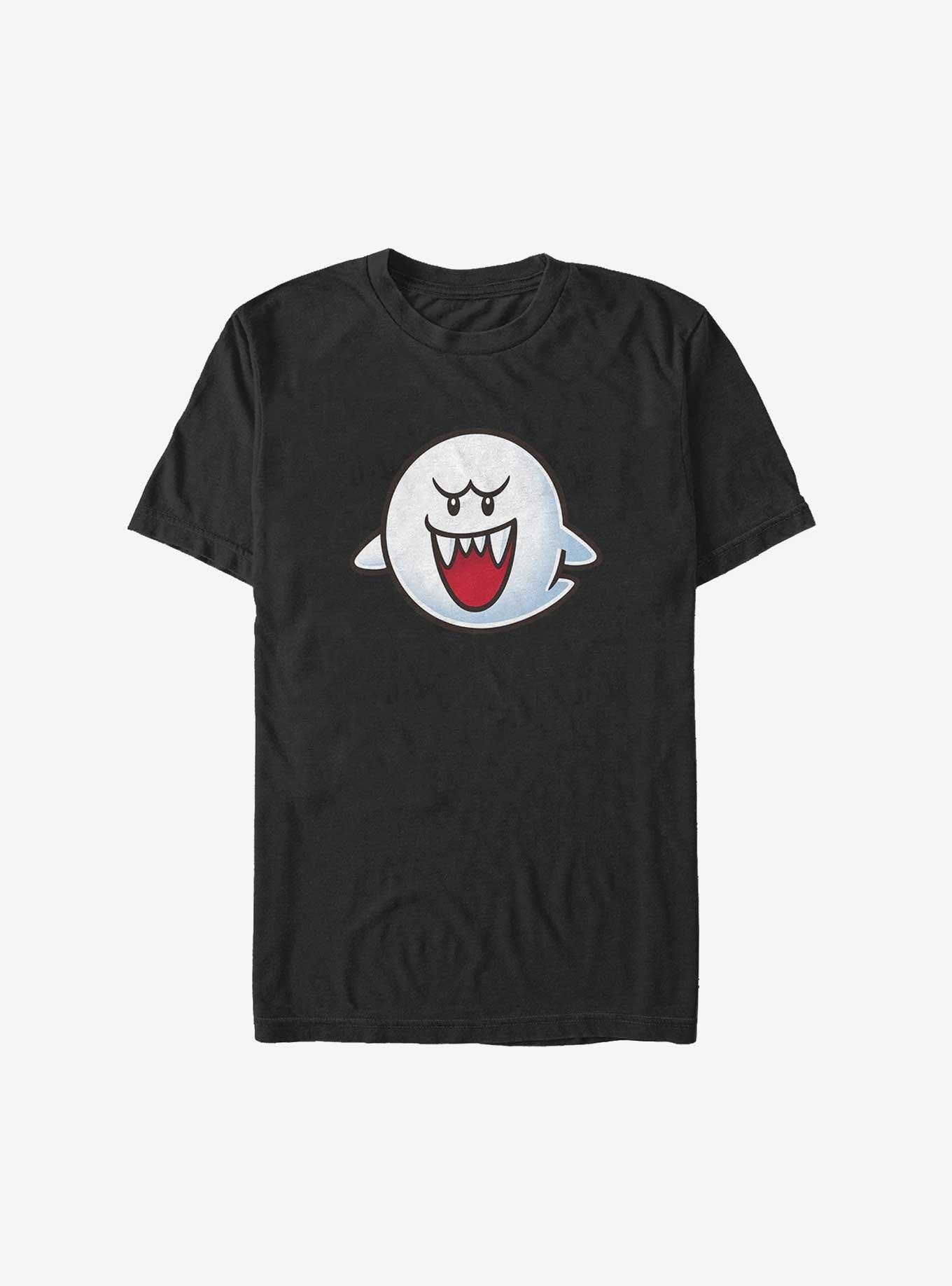 Nintendo Super Mario Bros. Boo Big & Tall T-Shirt - BLACK | BoxLunch