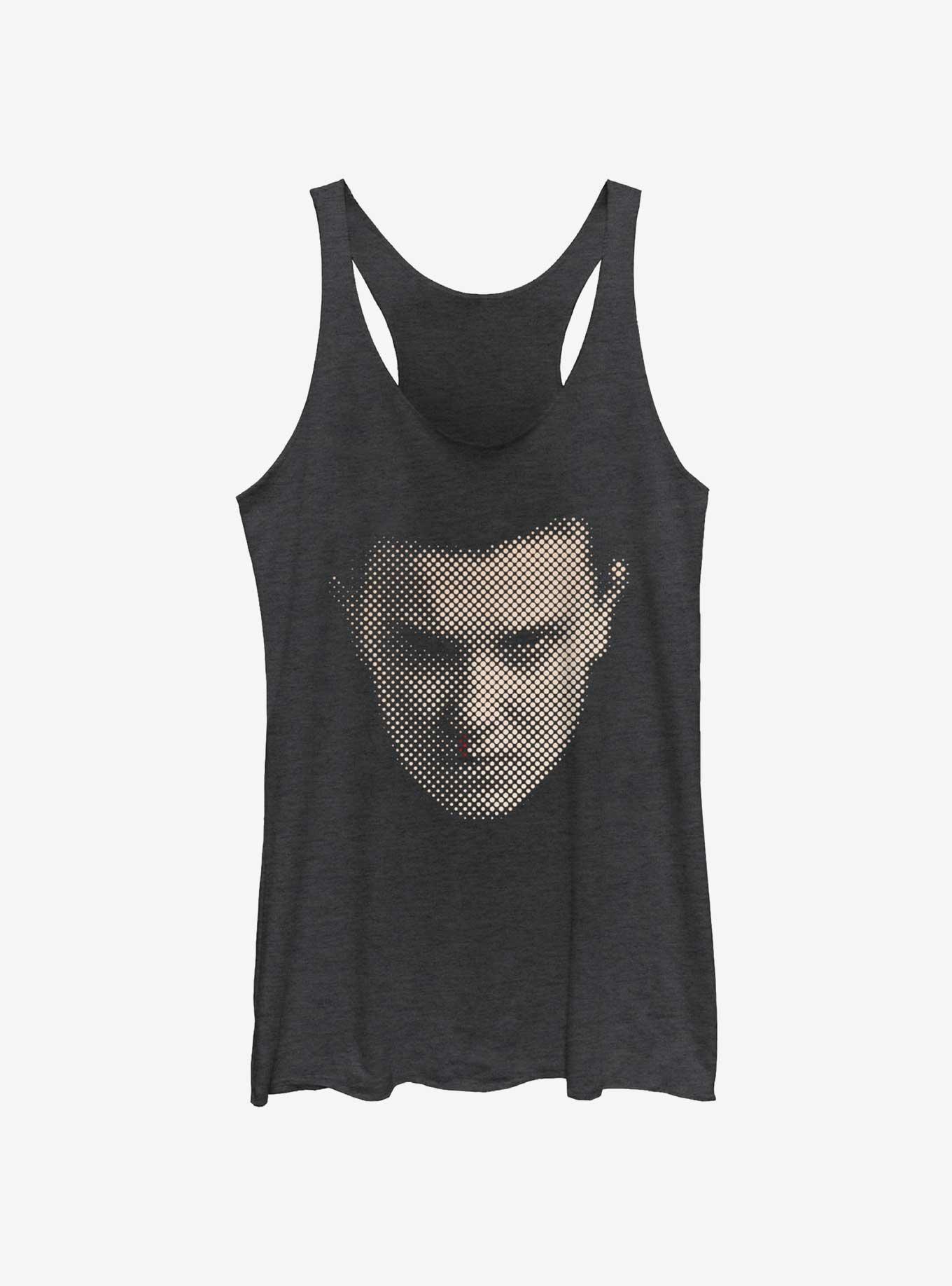 Stranger Things Halftone Eleven Girls Raw Edge Tank - BLACK | Hot Topic