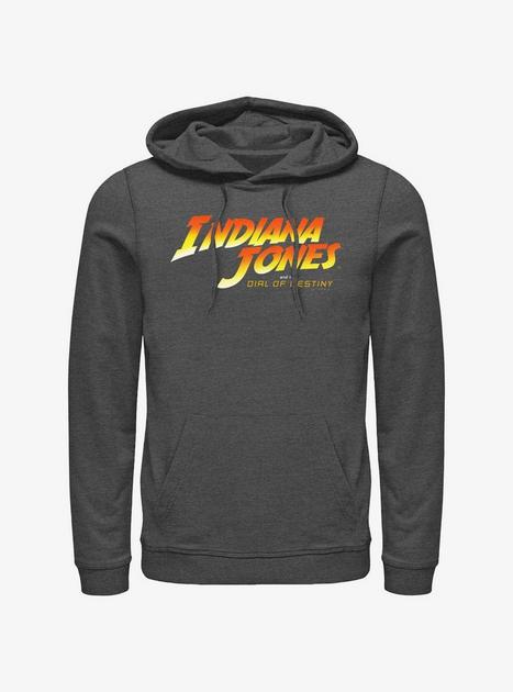 Indiana Jones and the Dial of Destiny Logo Hoodie - GREY | Hot Topic