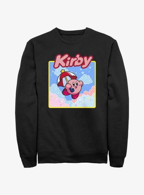 Kirby Starry Parasol Sweatshirt - BLACK | Hot Topic