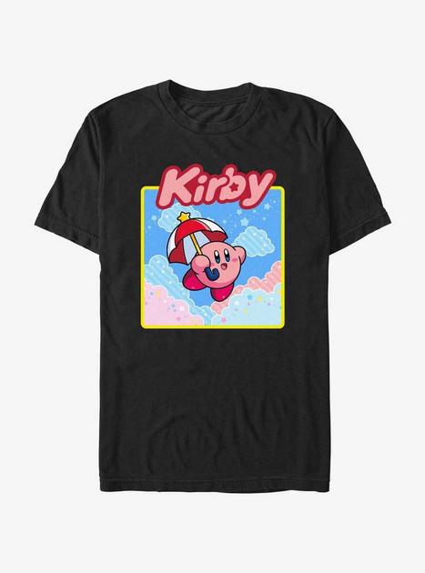 Kirby Starry Parasol T-Shirt - BLACK | Hot Topic