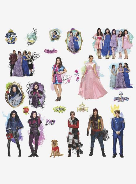 Disney Descendants Peel And Stick Wall Decals | Hot Topic