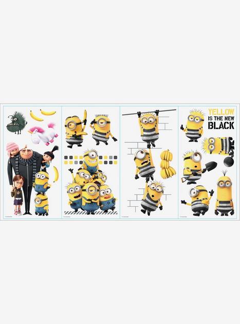 Minions Despicable Me 3 Peel And Stick Wall Decals | Hot Topic