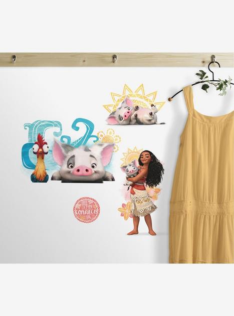 Disney Moana And Friends Peel And Stick Wall Decals | Hot Topic