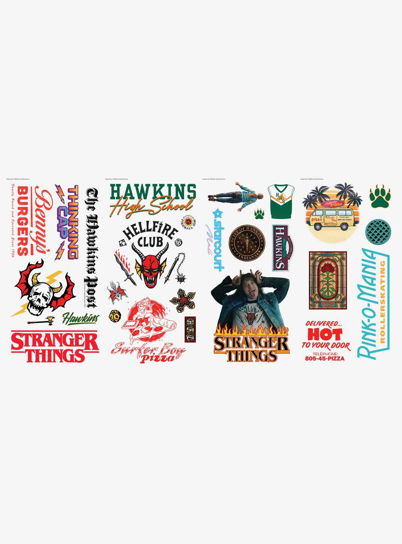Stranger Things Season 4 Icons Peel & Stick Wall Decals | Hot Topic