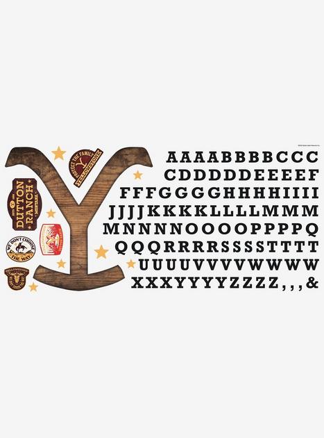 Yellowstone Dutton Ranch Logo Giant Peel & Stick Wall Decals | Hot Topic