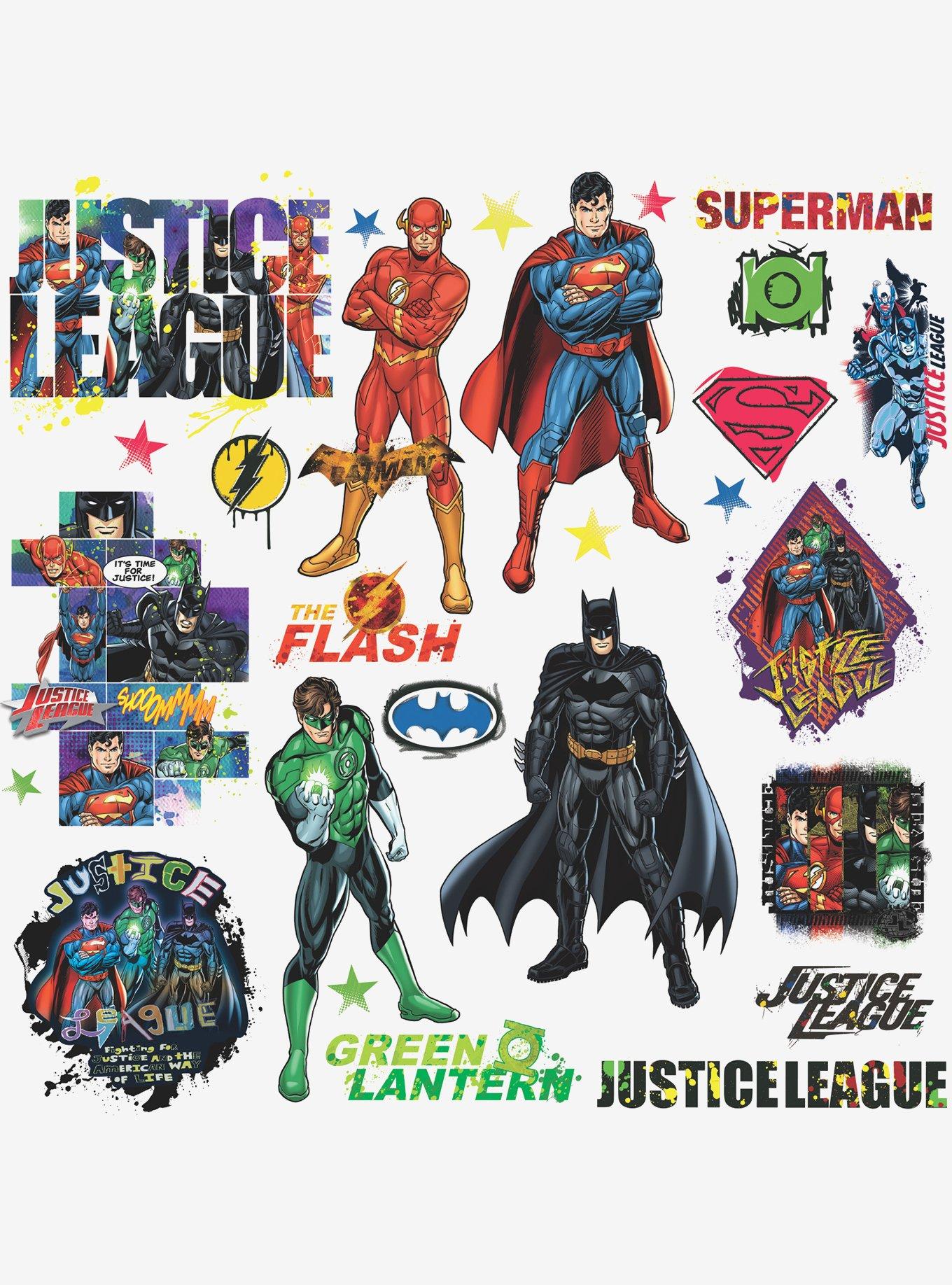 DC Comics Justice League Peel & Stick Wall Decals | BoxLunch