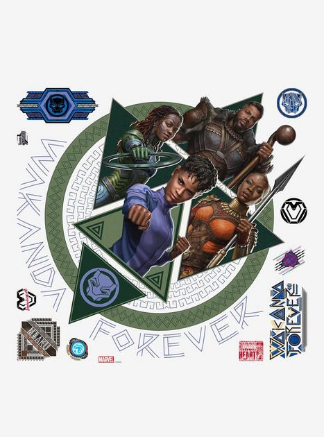 Marvel Black Panther: Wakanda Forever Giant Peel & Stick Wall Decals ...