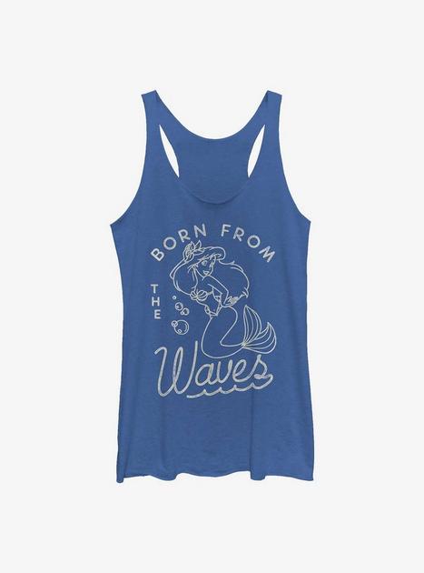 Disney The Little Mermaid Ariel Born From The Waves Girls Tank - BLUE ...