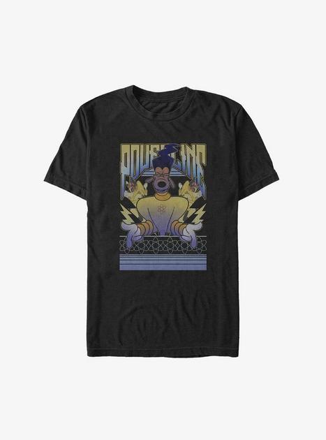 Disney Goofy Powerline Sweater Pattern Big & Tall T-Shirt - BLACK ...