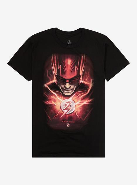 DC Comics The Flash Portrait Lightning T-Shirt | Hot Topic