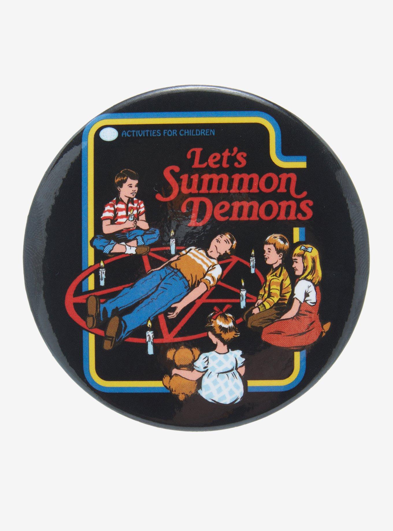 Summon Demons 3 Inch Button By Steven Rhodes | Hot Topic