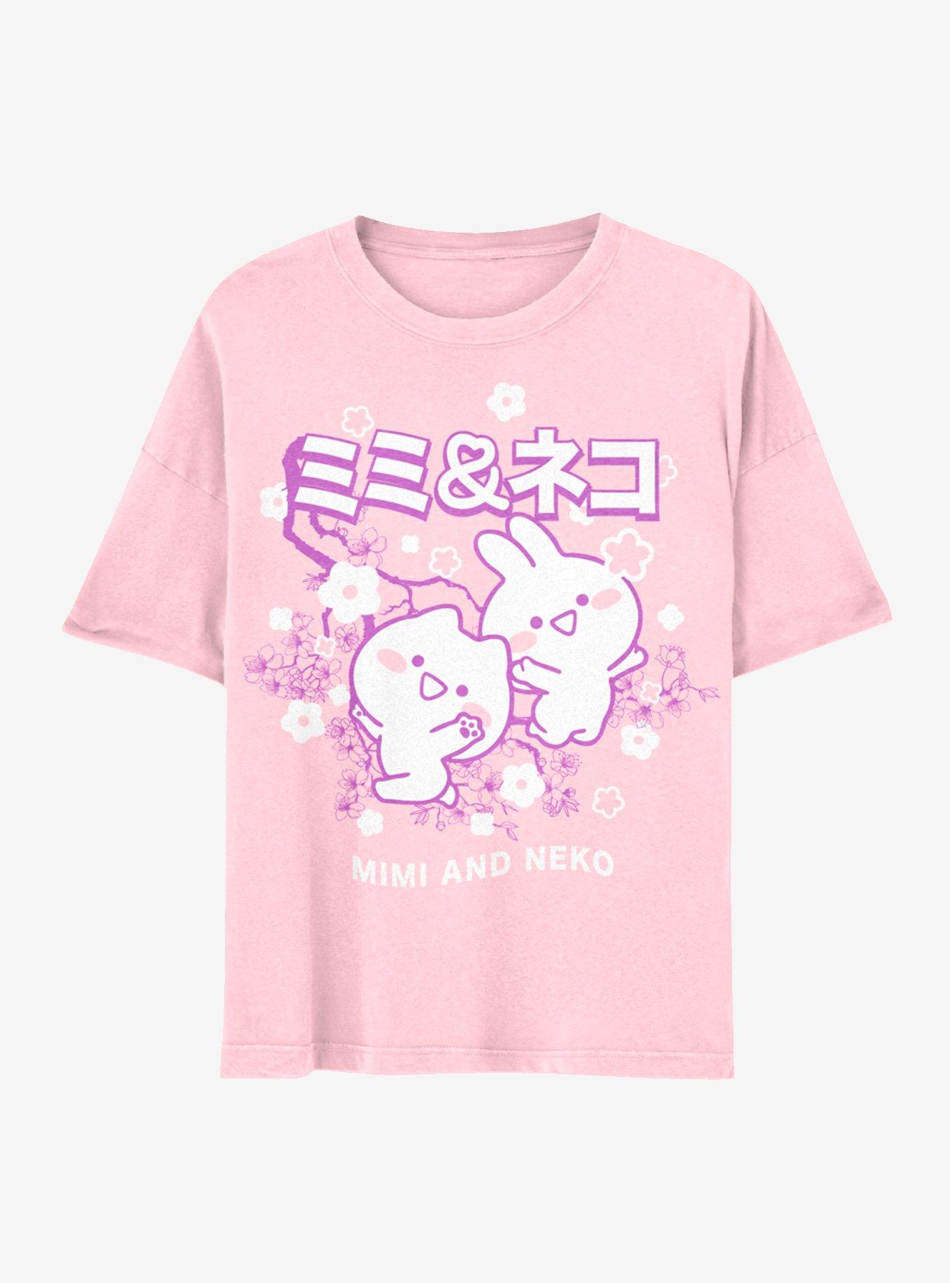 Mimi & Neko Sakura Boyfriend Fit Girls T-Shirt | Hot Topic