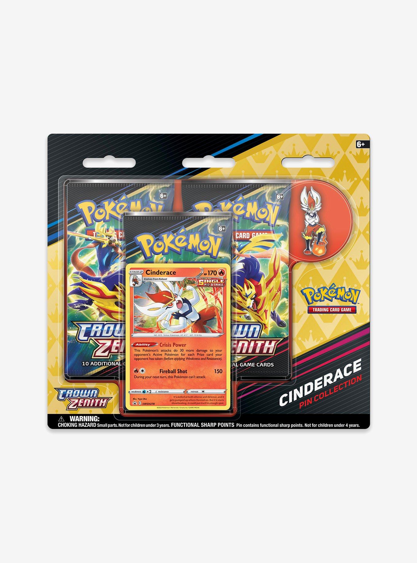 Pokemon Crown Zenith Cinderace Pin Collection | Hot Topic