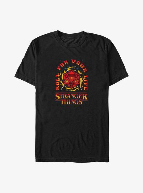 Stranger Things Hellfire Club Roll Big & Tall T-Shirt - BLACK | BoxLunch