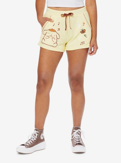Pompompurin Music Notes Girls Lounge Shorts | Hot Topic