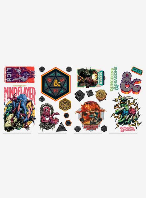 Dungeons & Dragons Peel & Stick Wall Decals | Hot Topic