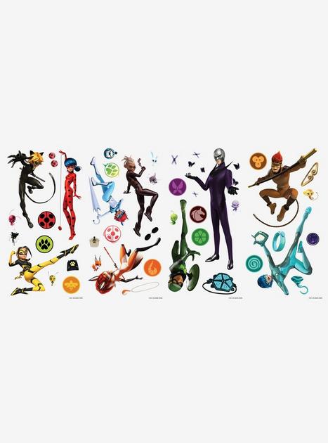 Miraculous: Tales Of Ladybug And Cat Noir Peel & Stick Wall Decals ...