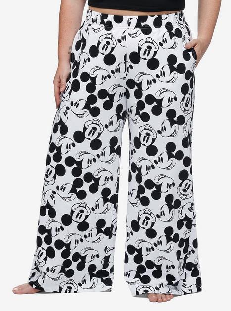 Disney Mickey Mouse Icon Wide Leg Lounge Pants Plus Size | Hot Topic