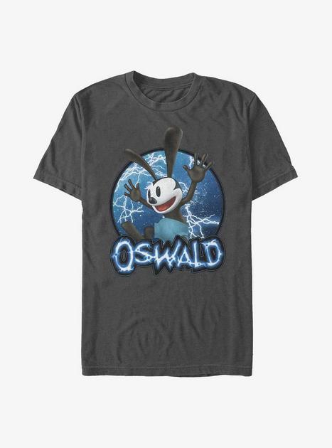 Disney Mickey Mouse Oswald Badge Extra Soft T-Shirt - GREY | Hot Topic