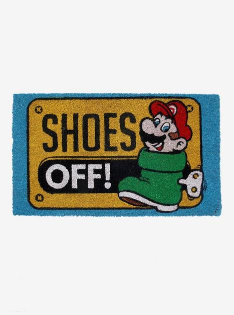 Super Mario Shoes Off Doormat | Hot Topic