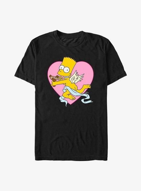 The Simpsons Cupid Bart Extra Soft T-Shirt - BLACK | Hot Topic