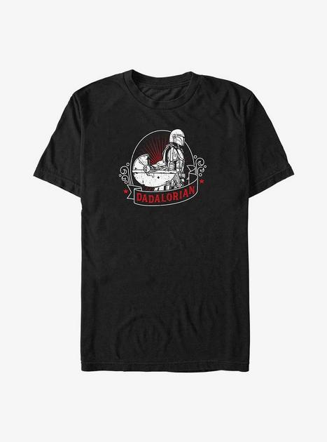 Star Wars The Mandalorian Dadalorian Big & Tall T-Shirt - BLACK | BoxLunch