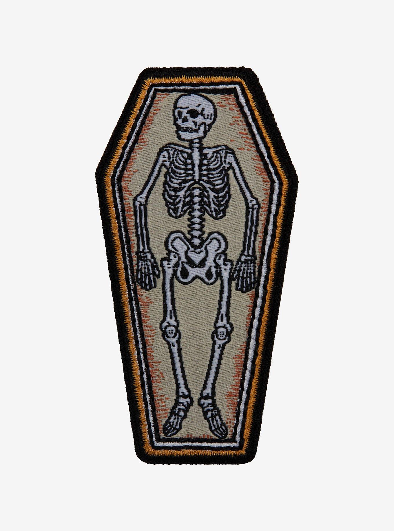 Skeleton Coffin Patch | Hot Topic
