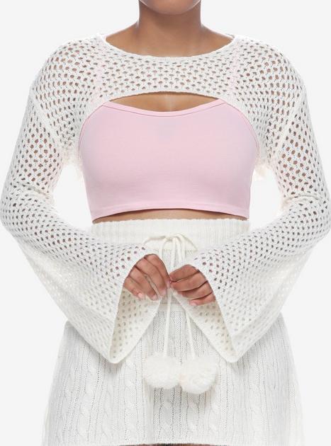 Cream White Bolero Girls Crop Shrug | Hot Topic