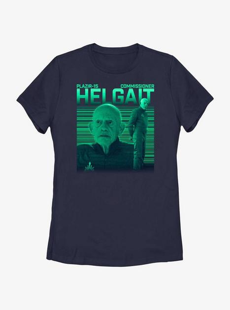 Star Wars The Mandalorian Commissioner Helgait Womens T-Shirt - BLUE ...