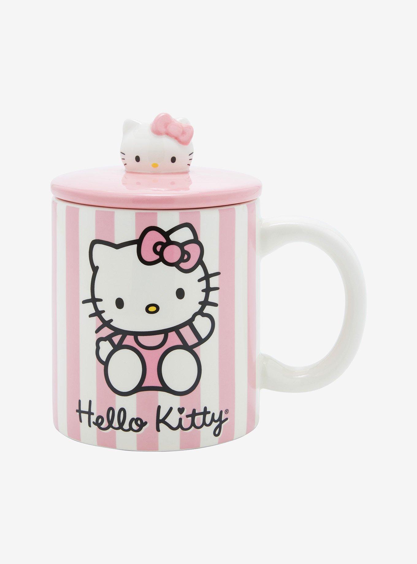 Sanrio Hello Kitty Striped Mug with Lid | BoxLunch