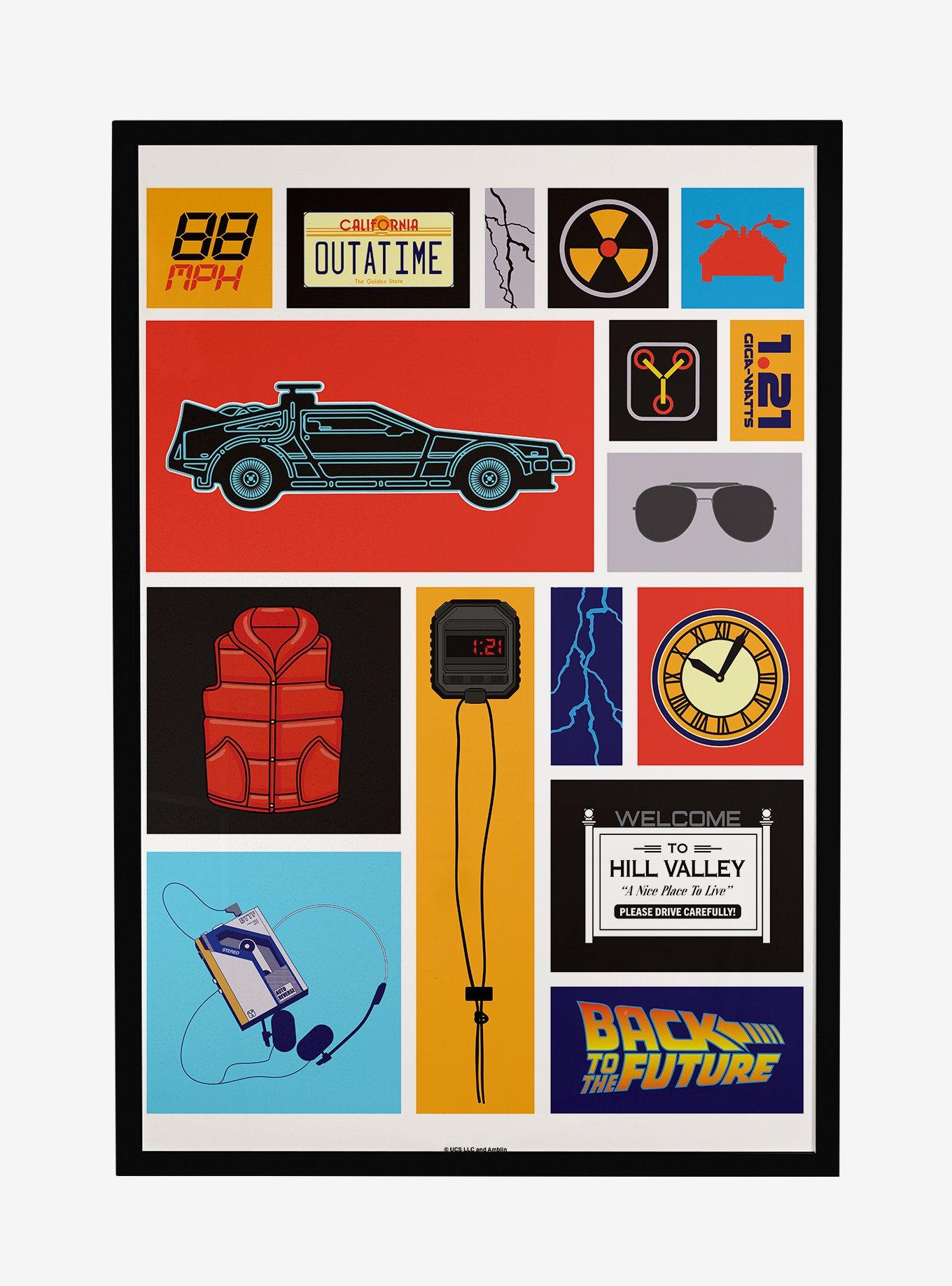 Back To The Future Icons Framed Poster | Hot Topic