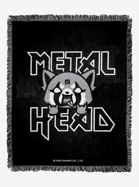 Aggretsuko Metal Head Woven Jacquard Throw Blanket | BoxLunch