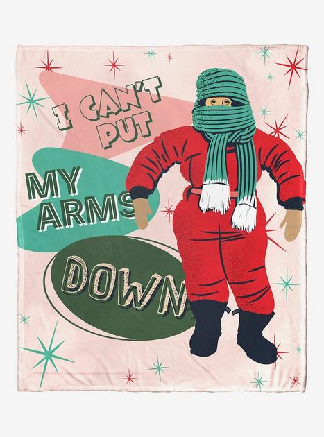 A Christmas Story Can't Put My Arms Down Blanket | Hot Topic
