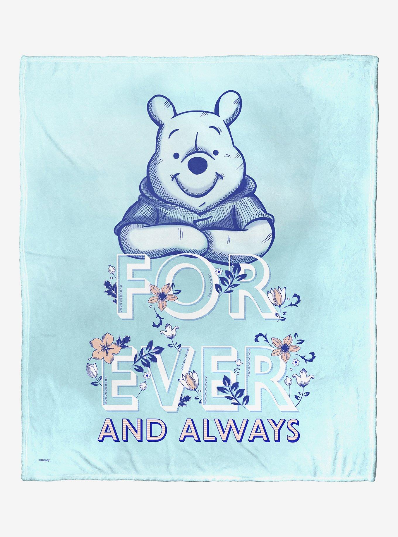Disney Winnie The Pooh Forever Pooh Throw Blanket Hot Topic