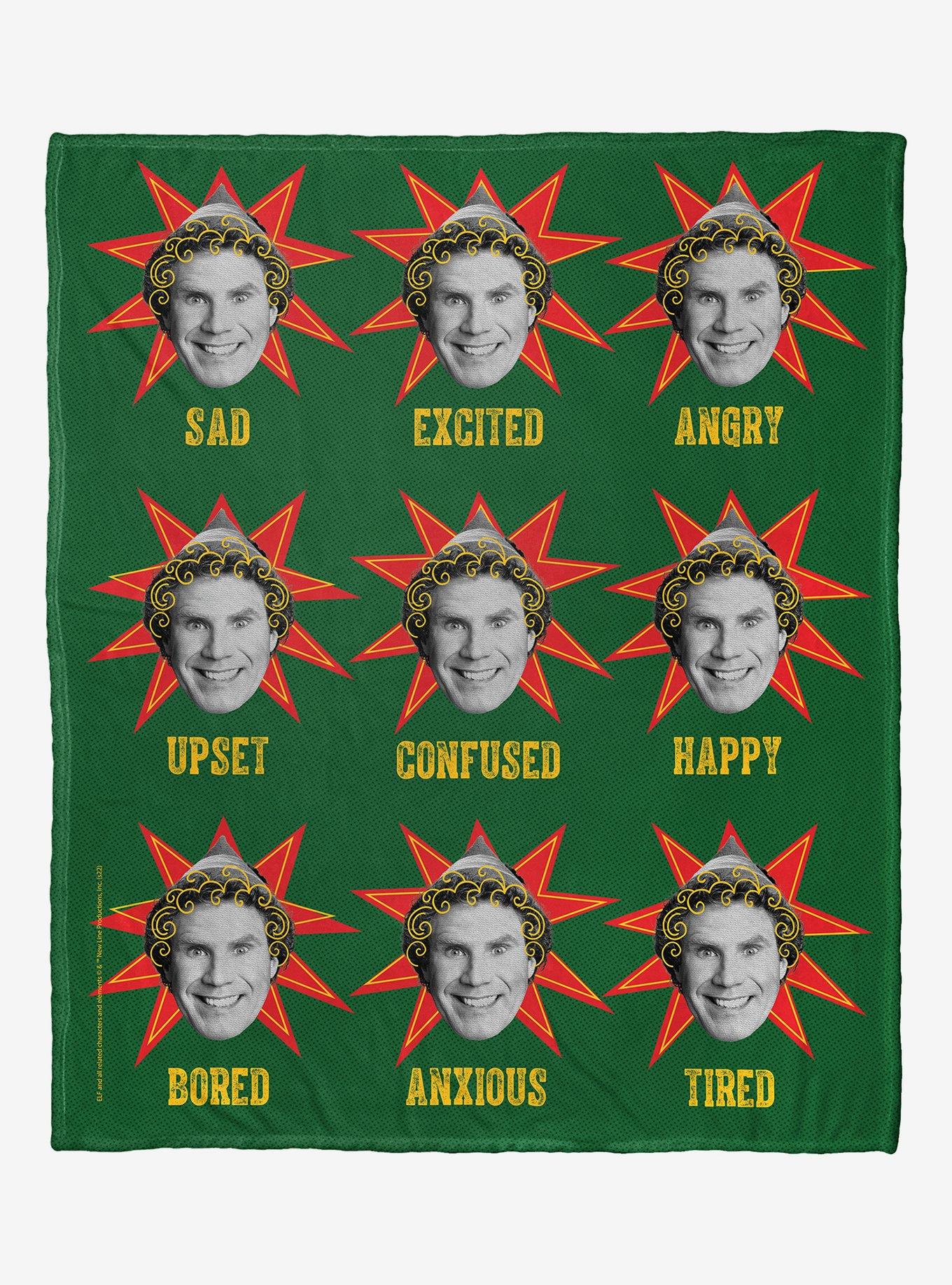Elf Expressions Silk Touch Throw Blanket Hot Topic