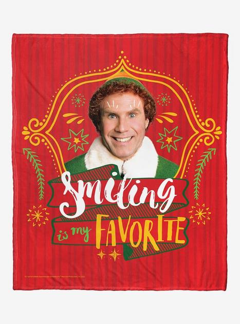 Elf Smiling Is My Favorite Throw Blanket | Hot Topic