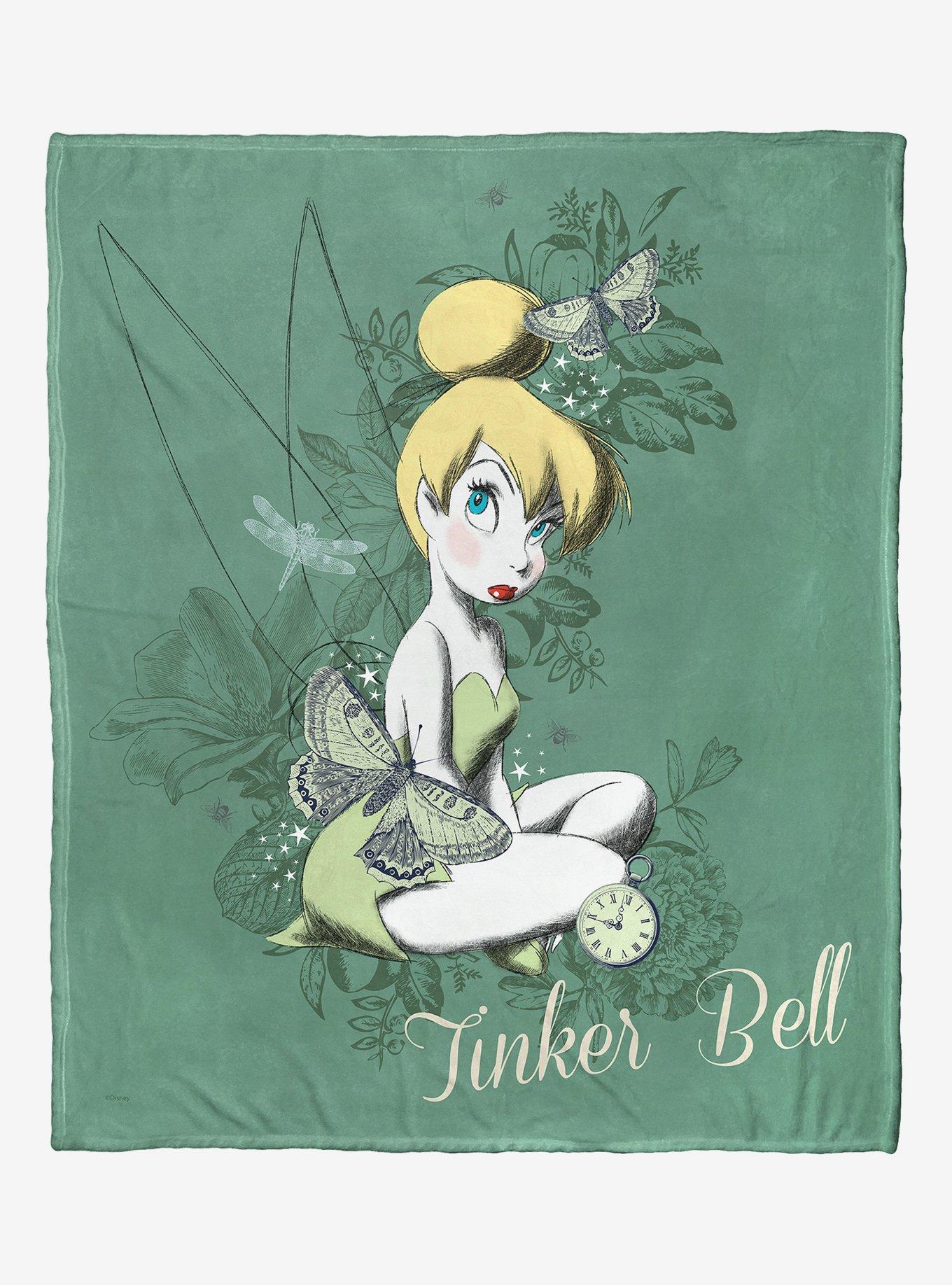 Disney Tinker Bell Forest Pixie Throw Blanket | BoxLunch