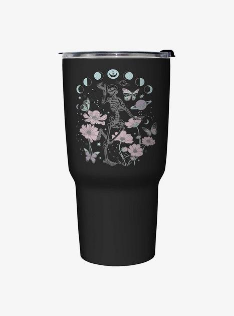 Hot Topic Celestial Skeleton Travel Mug - BLACK | Hot Topic