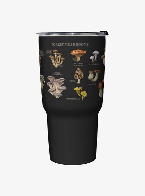 Wild Mushrooms Travel Mug - BLACK | Hot Topic