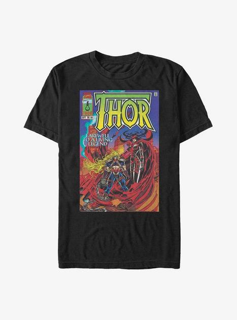 Marvel Thor Farewell Thor Poster T-Shirt - BLACK | BoxLunch