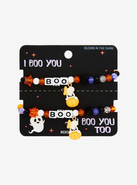 Ghost Boo Glow-In-The-Dark Best Friend Bracelet Set | Hot Topic