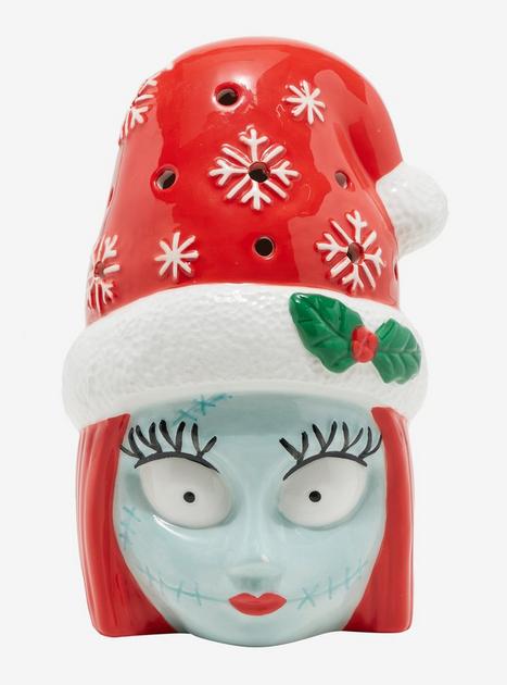 The Nightmare Before Christmas Sally Santa Hat Light-Up Garden Statue ...