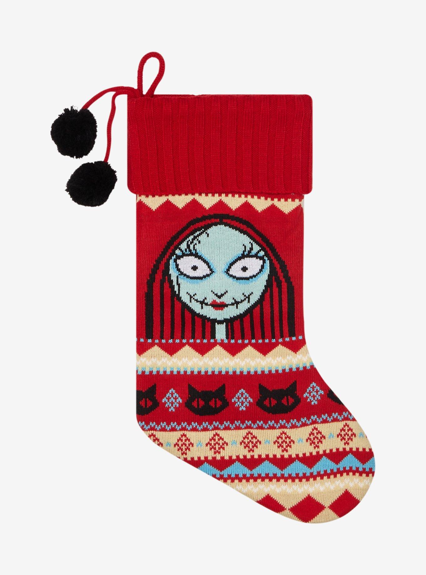 The Nightmare Before Christmas Sally Pom Stocking | Hot Topic
