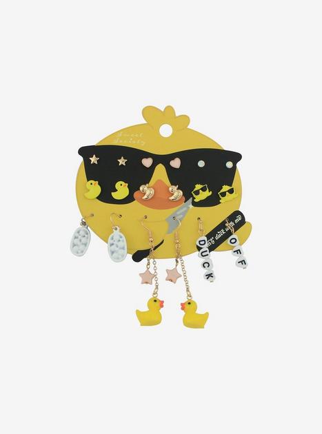 Sweet Society Rubber Duck Earring Set Hot Topic
