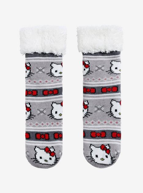 Hello Kitty Fair Isle Cozy Slipper Socks | Hot Topic