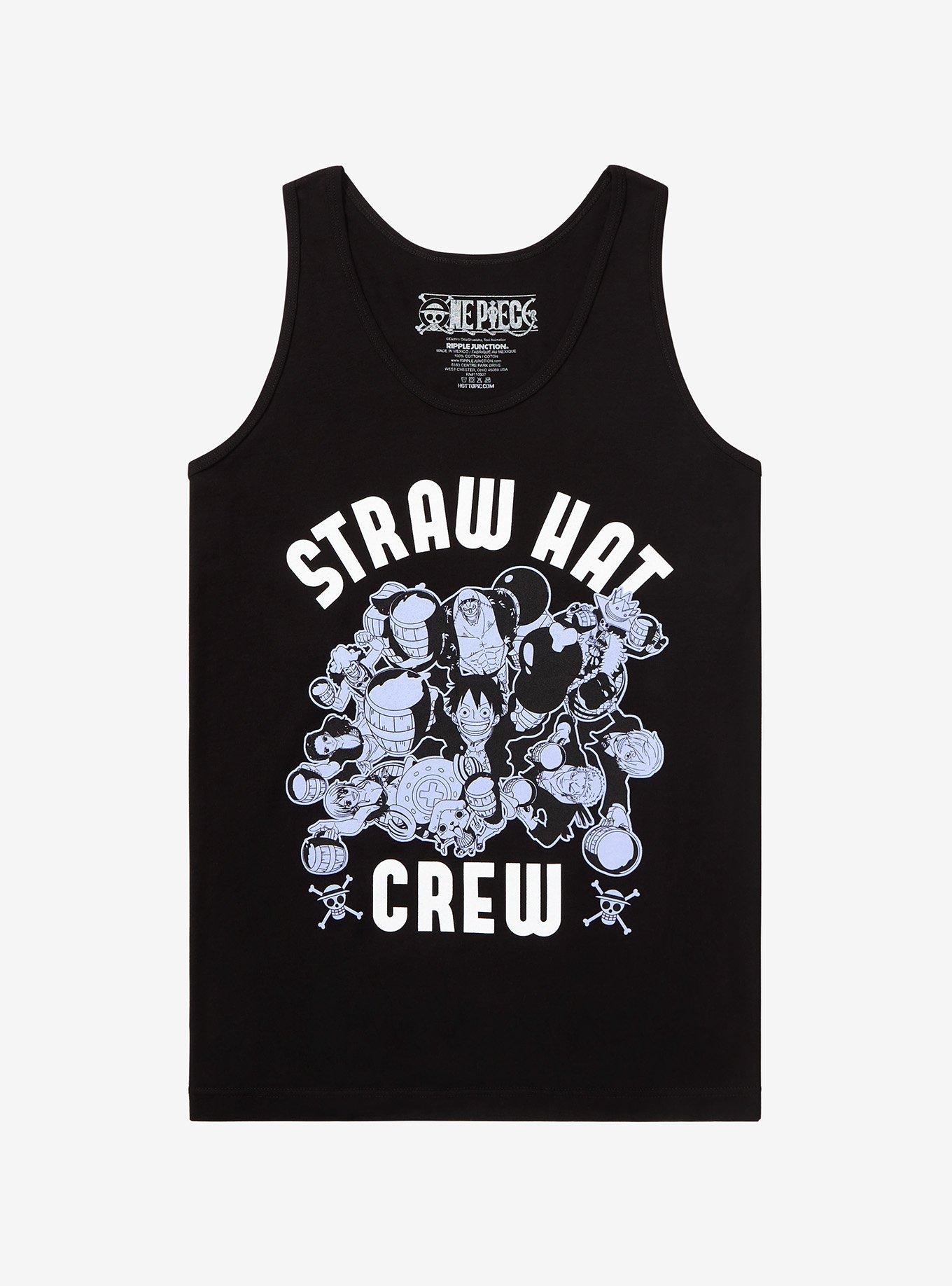 One Piece Straw Hat Crew Tonal Tank Top Hot Topic
